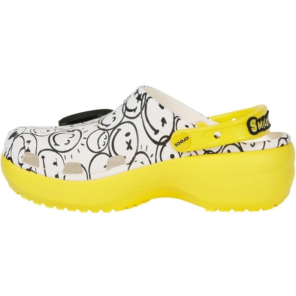CROCS | Shoes | Crocs Smiley World Classic Platform Clogs Sandals Mules ...